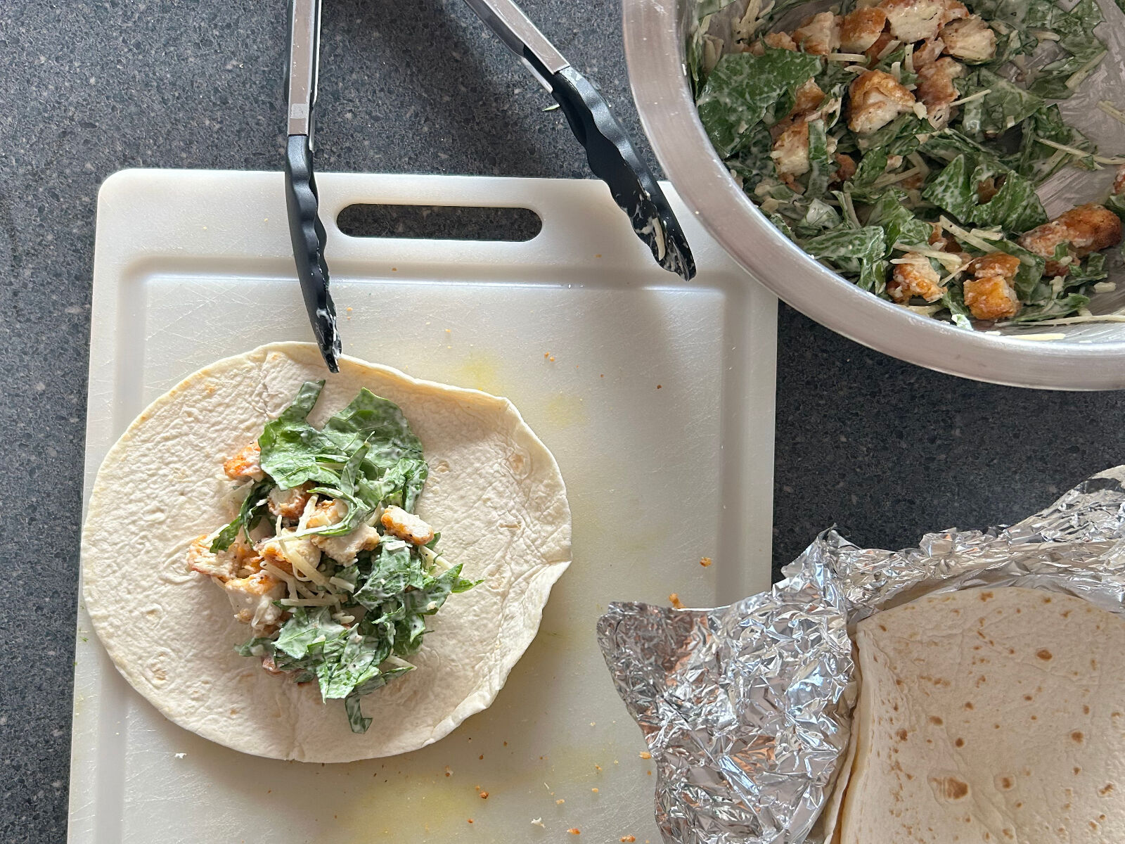 I Tried TikTok's Viral Chicken Caesar Salad Wrap and I'm Never Going Back